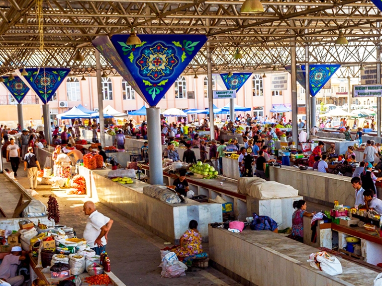 Siab Bazaar (Siyob Bazaar) Samarkand: Photos, History